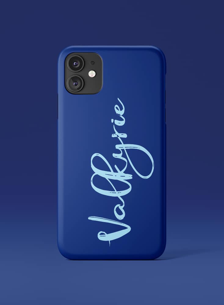Deep Blue - Custom Name/Text Phone Case - Swevenne