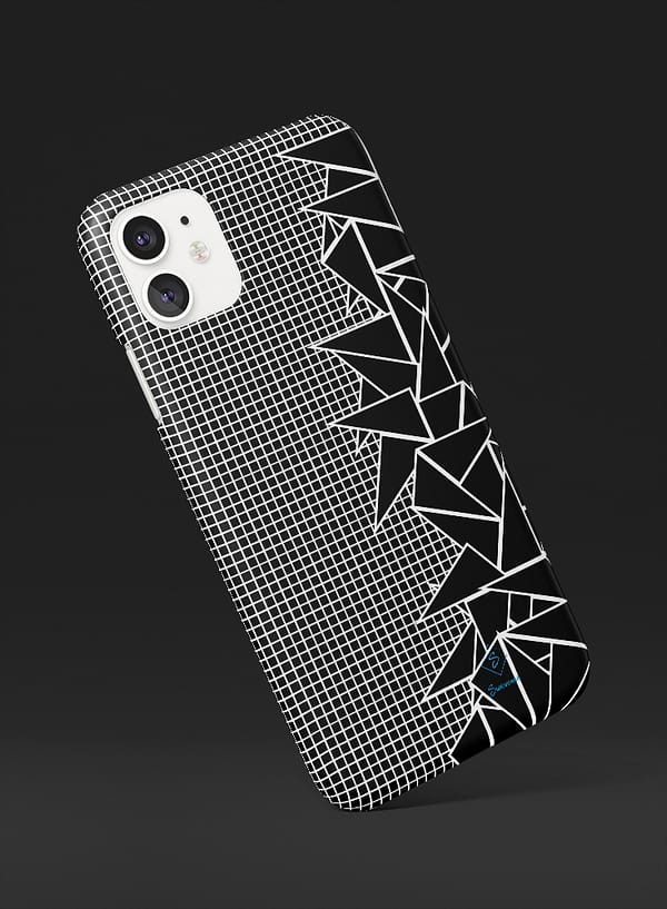 Stacked Triangles - Slim Geometric Phone Case - Swevenne