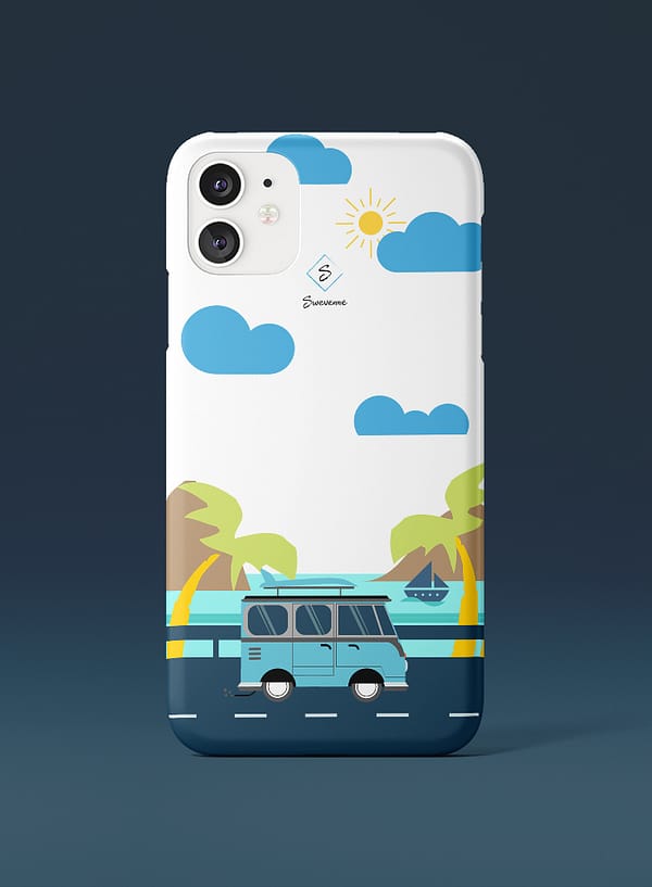 Volkswagen on the Beach - Slim Travel Phone Case - Swevenne
