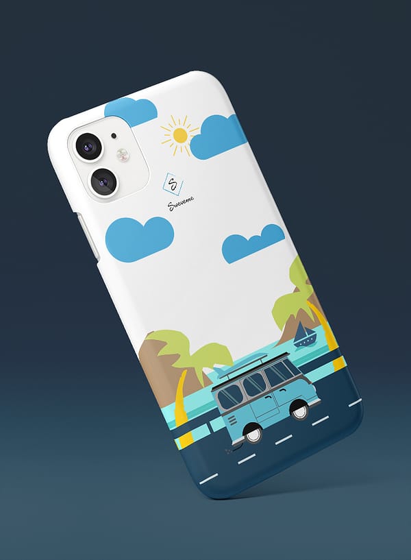 Volkswagen on the Beach - Slim Travel Phone Case - Swevenne