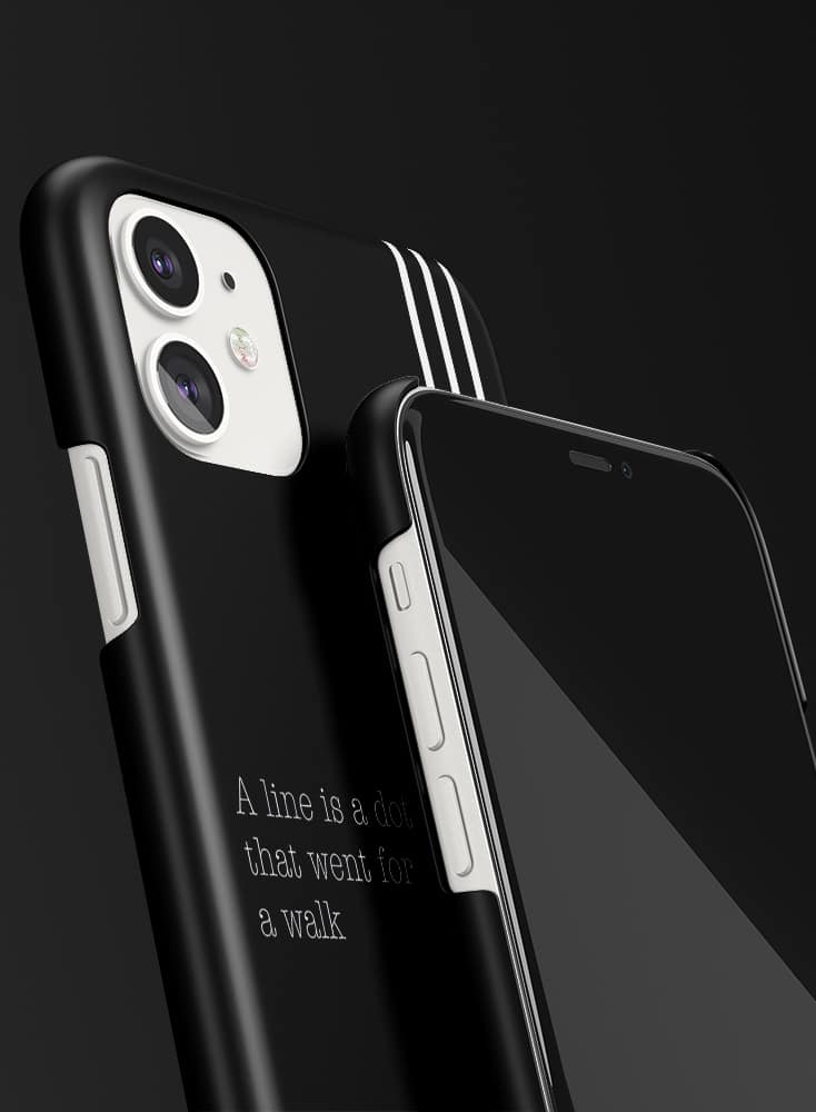 A Line is a Dot - Slim Geometric Phone Case - Swevenne