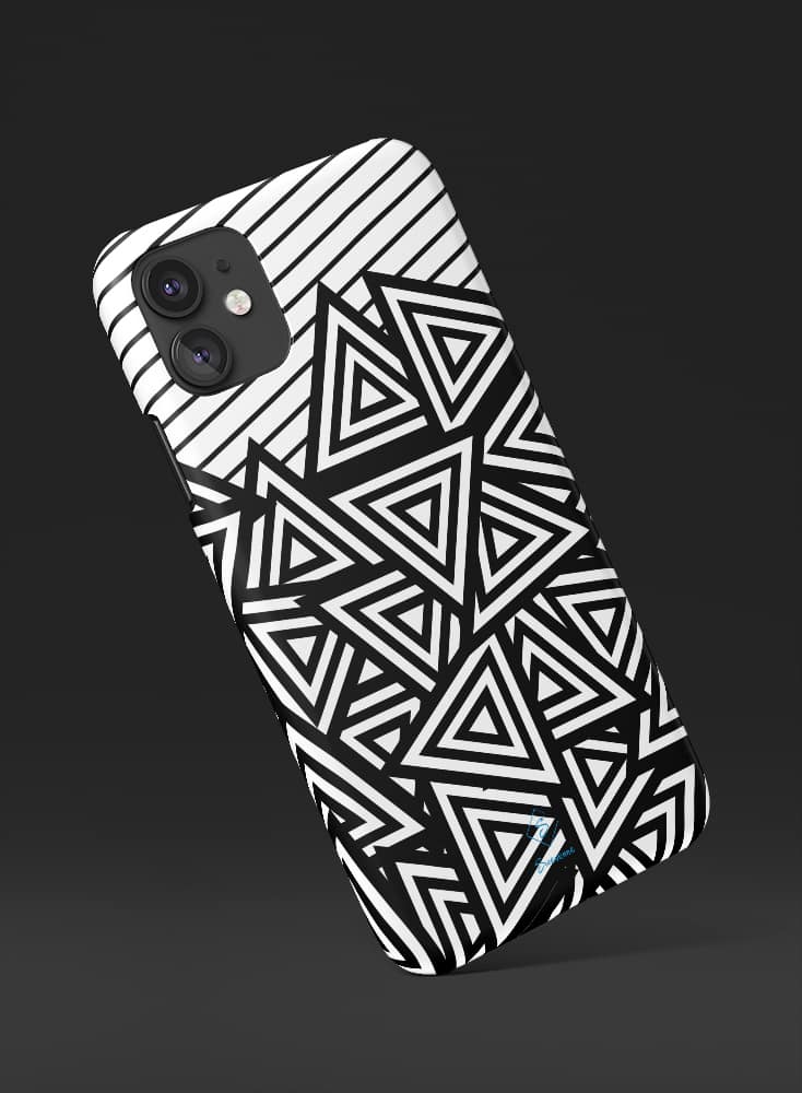 Triangular Enigma - Slim Geometric Phone Case - Swevenne